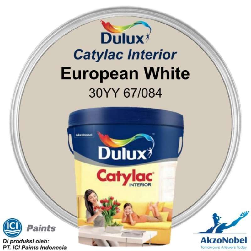 Jual CAT DULUX CATYLAC INTERIOR 5 KG - EUROPEAN WHITE 30YY 67/084 di ...