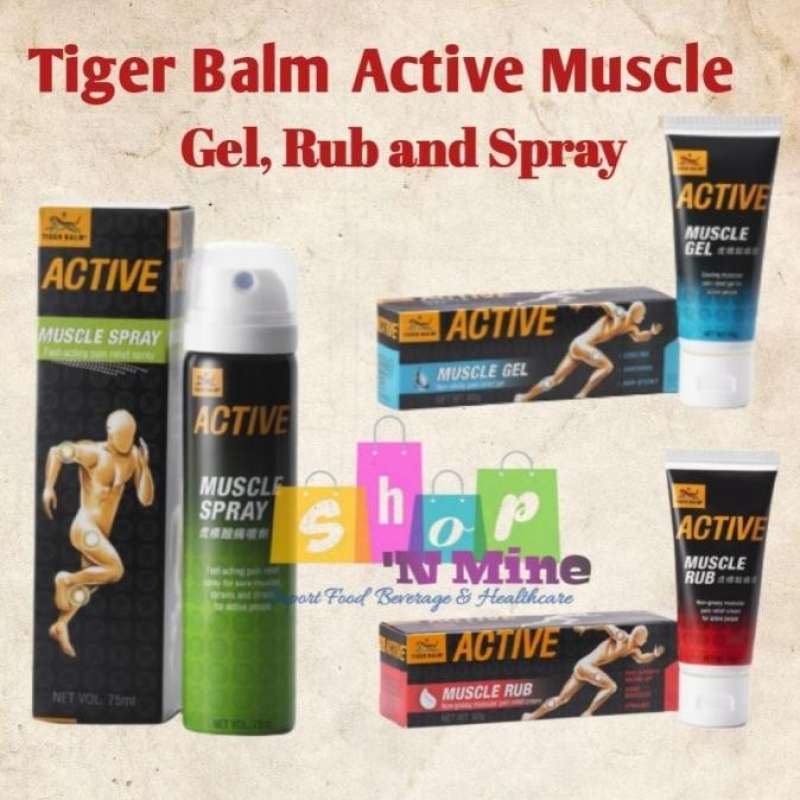 Promo [] Tiger Balm Active Muscle Gel, Rub, Spray Sakit Nyeri Otot ...