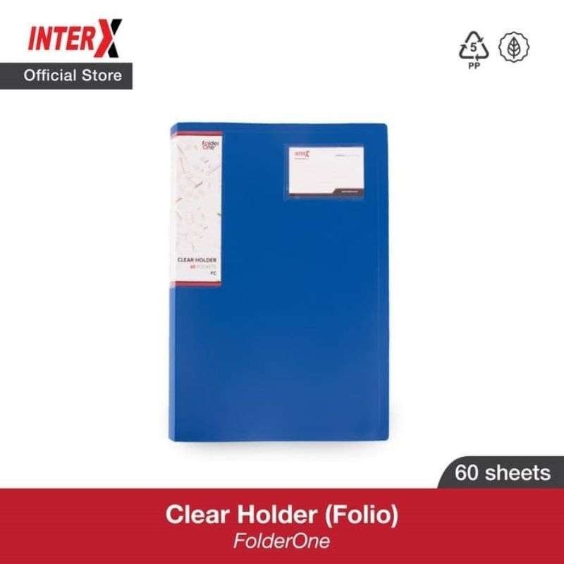 Jual Map Clear Holder/ Map Dokumen Folio 60 lembar/ Sheets Folder One ...