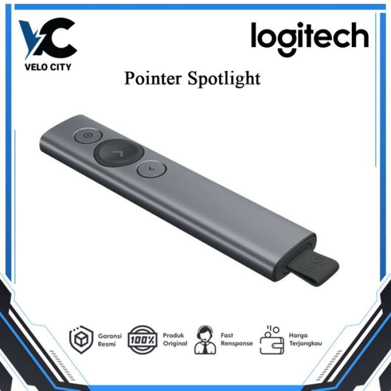 Promo Logitech Pointer Spotlight Presentation Remote - Garansi 1 Tahun Diskon 23% di Seller ...