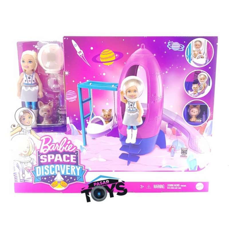 Jual Barbie Space Discovery Chelsea Doll & Rocket Ship Themed Playset ...