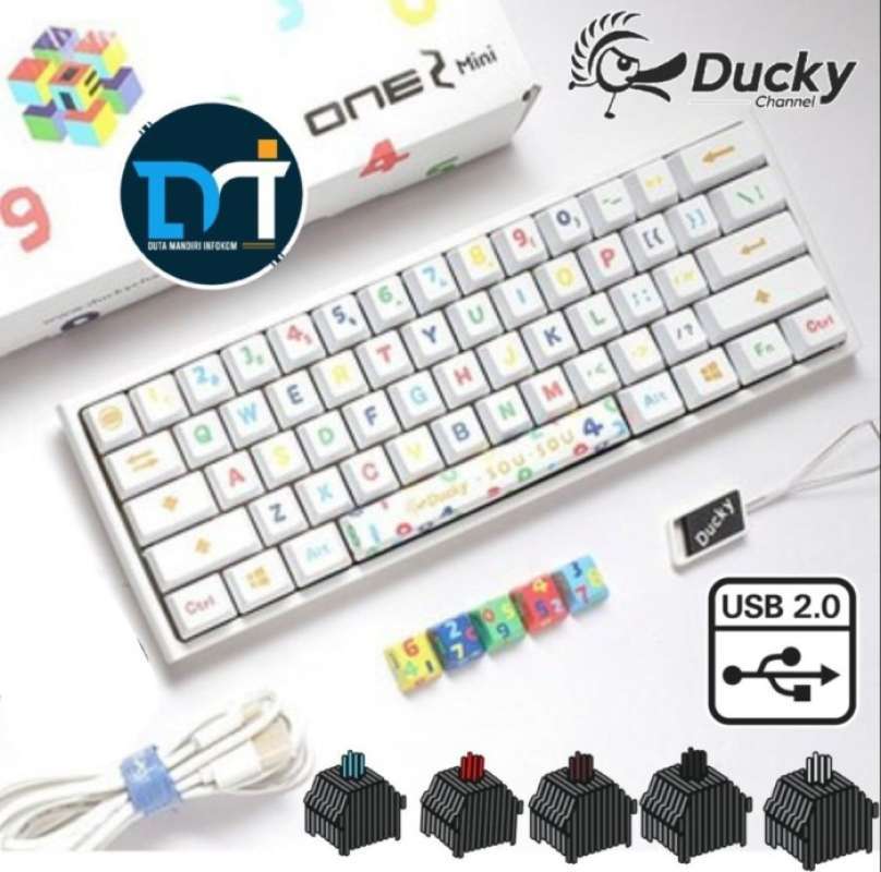 Promo Ducky X Sou Sou One 2 Mini - RGB 60% Mechanical Gaming Keyboard Diskon 23% di Seller Indah ...