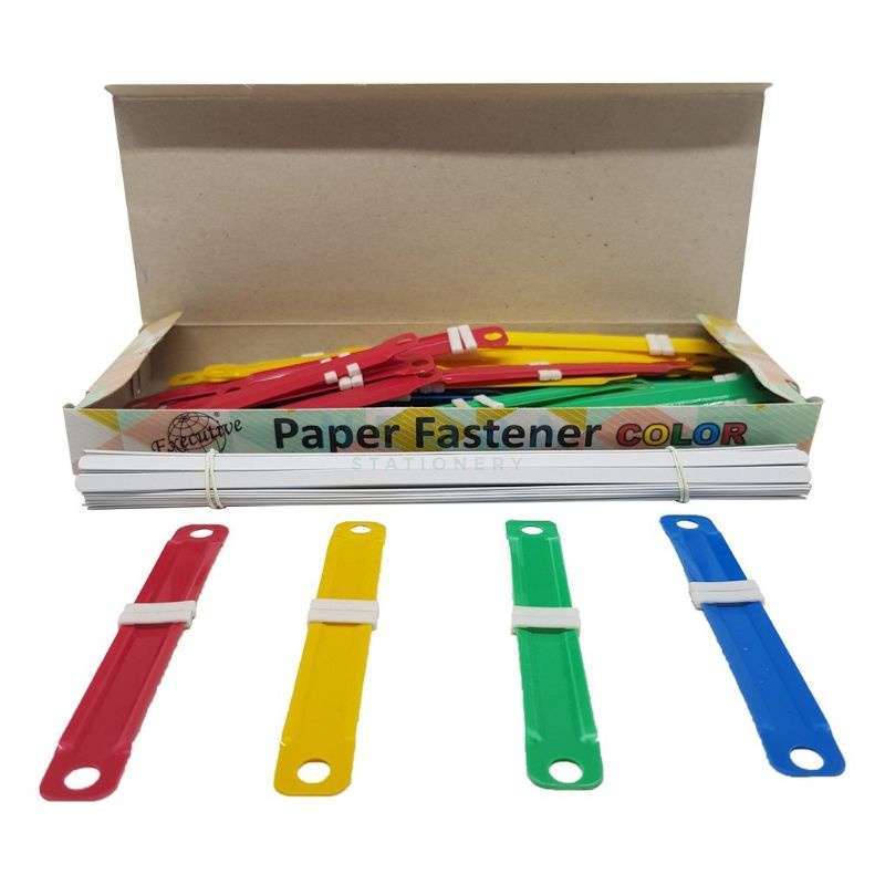 Jual Acco Plastik/ Paper Fastener/ Penjepit Kertas Putih/ Warna ...
