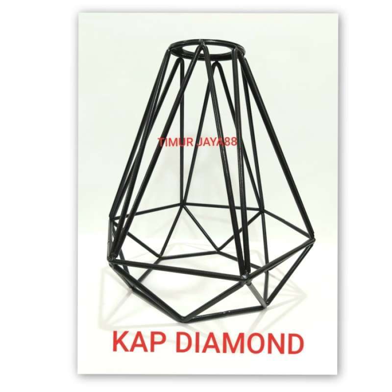 Promo Kap Lampu Gantung Diamond Industrial Besi Cafe Vintage Edison Hias Diskon 26% Di Seller ...