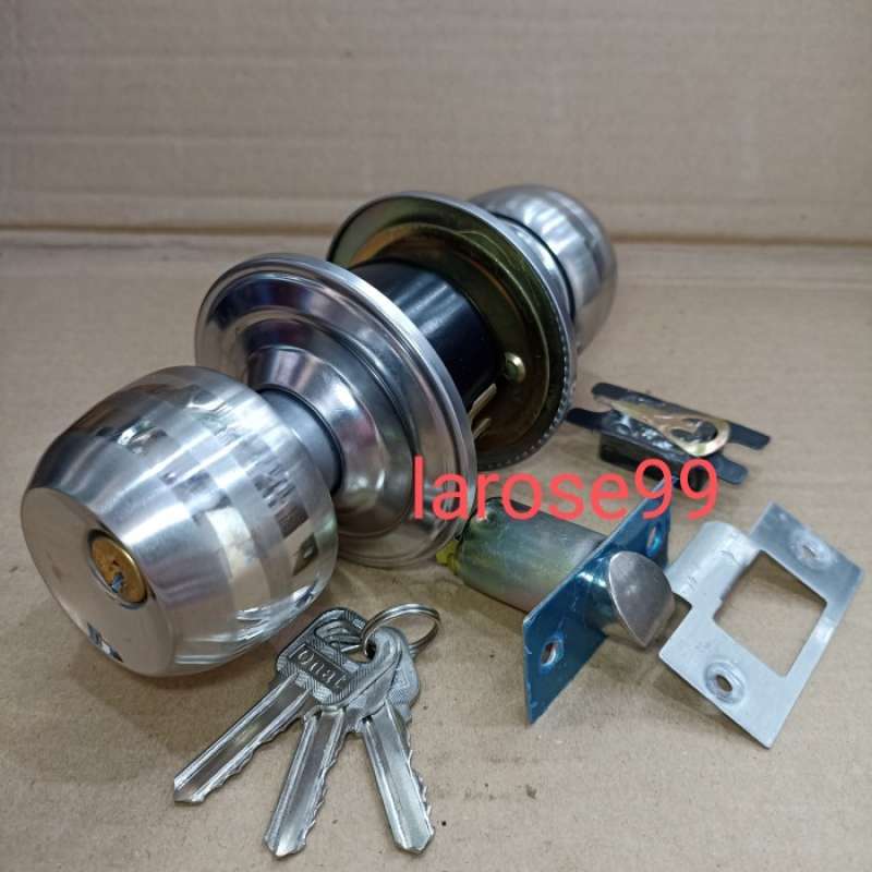 Jual Kunci Pintu Bulat Kamar Mandi Handle Pintu Bulat di Seller Holica ...