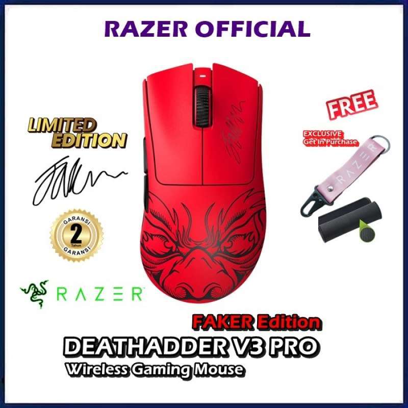 Promo Razer DeathAdder V3 Pro Faker Edition Wireless Gaming Mouse ...