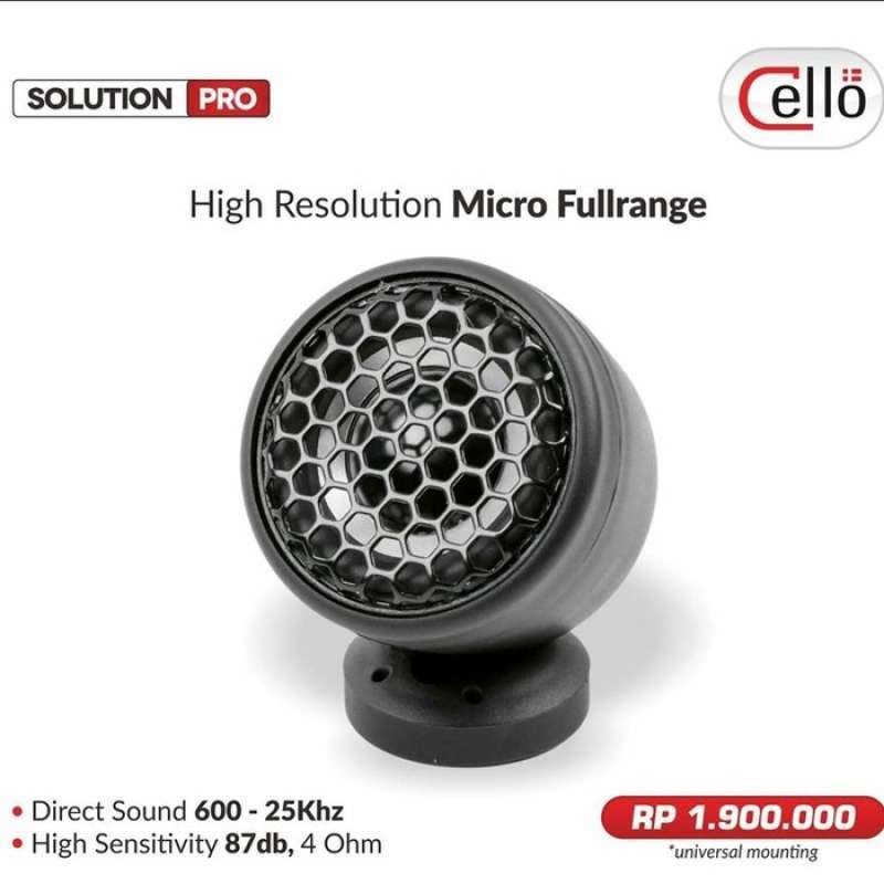 Promo Cello Solution Pro Universal Mounting Audio Mobil Tweeter ...
