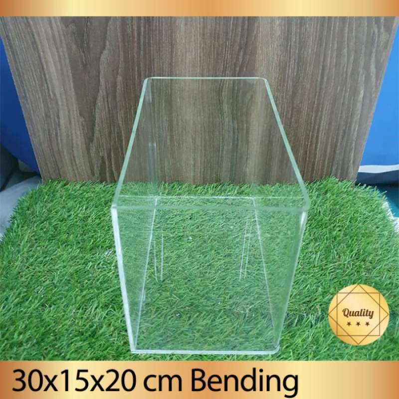 Jual Aquarium acrylic aquascape guppy 30x15x20cm + tutup -bending-3mm ...