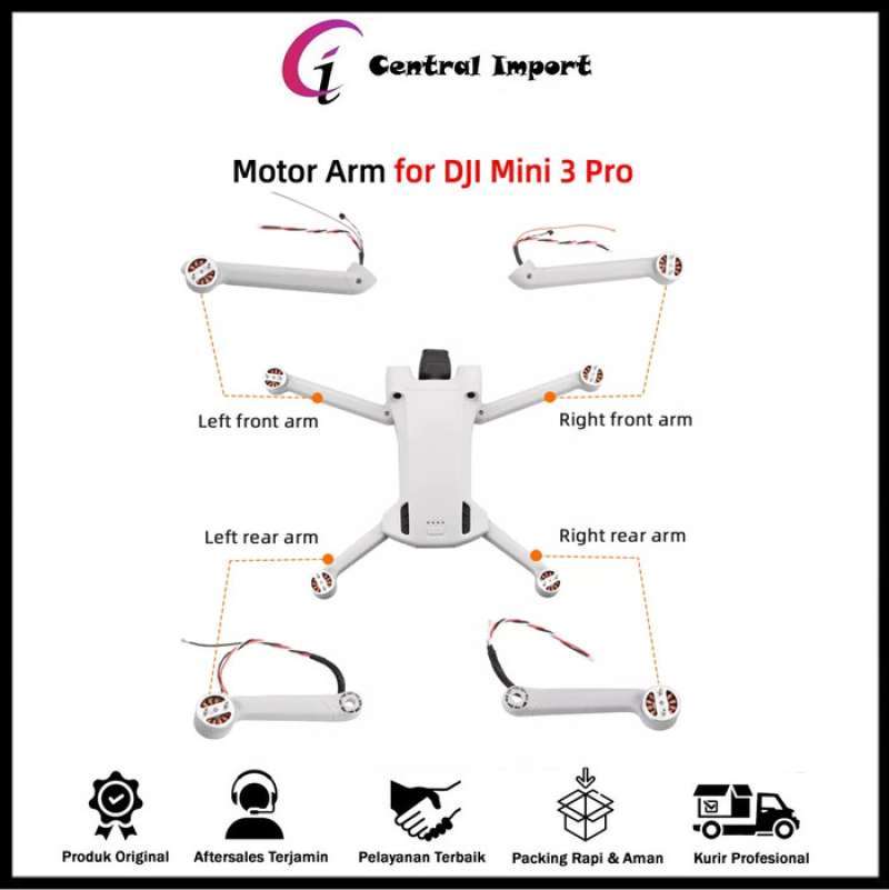 Jual dji mini 3 pro kaki depan belakang - dji mini 3 pro front arm real ...