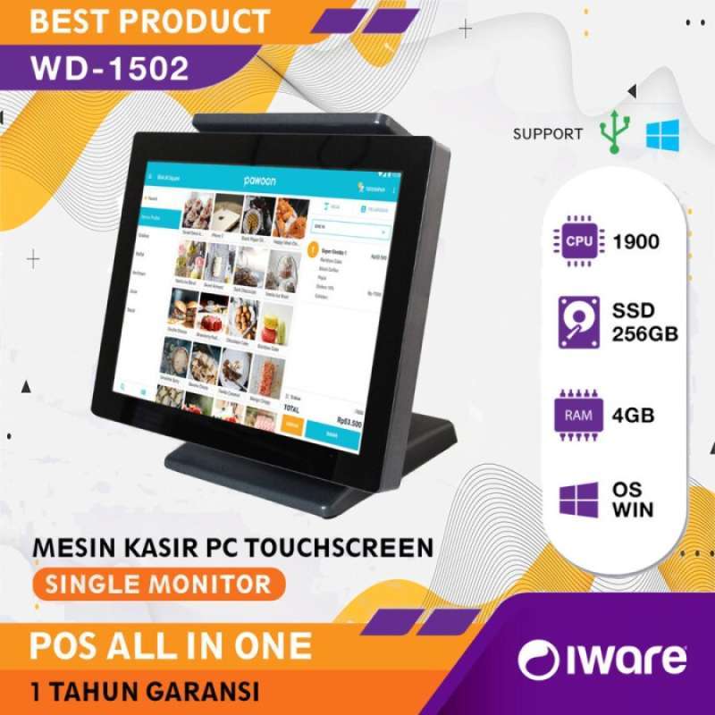 Promo Mesin Kasir Pc All In One Touchscreen Pos System Wd-1502 Diskon 23% di Seller Ruang ...