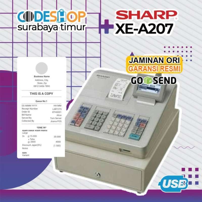 Promo Mesin Cash Register Sharp-Xe-A207 Setara Sharp Diskon 23% di Seller Ruang Elektrik ...