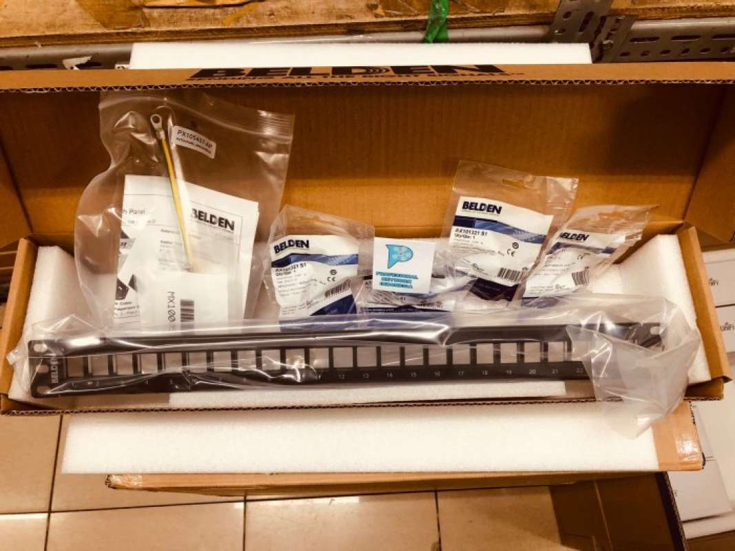 Promo Belden Patch Panel 24 port Cat6 / Patchpanel 24 Port Cat 6 ...