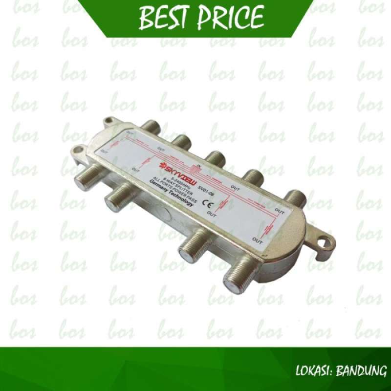 Promo Produk Terbaru Cabang Uhf Parabola Skyview Splitter 8 Way Sv01-08 ...