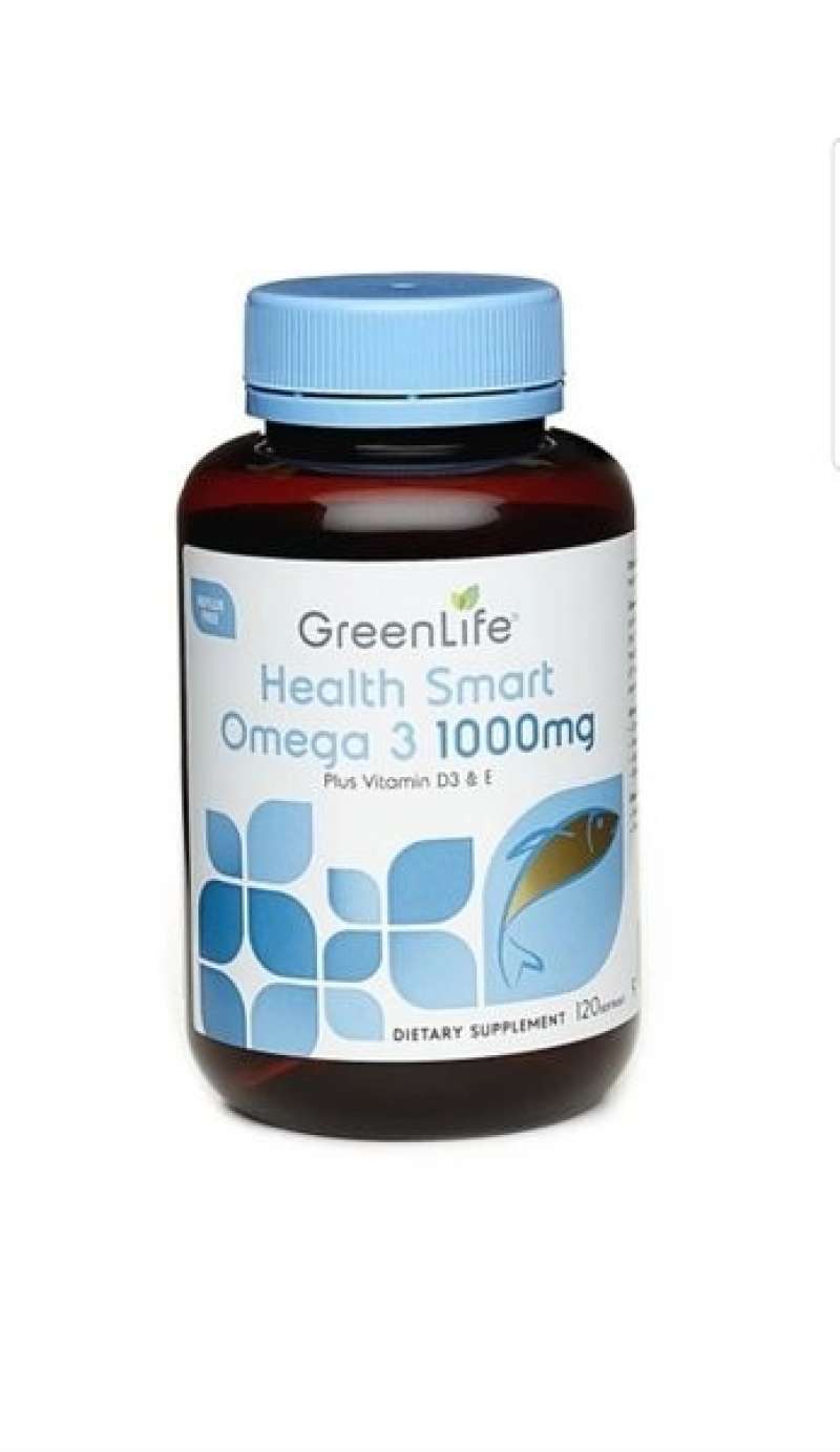 Promo GREENLIFE Health Smart Omega 3 1000mg PLUS Vitamin D3 E 120 ...