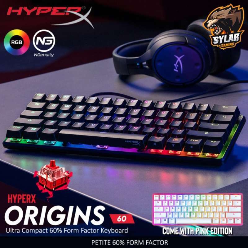 Promo HyperX Alloy gins 60 Mini RGB Mechanical Gaming Keyboard ...