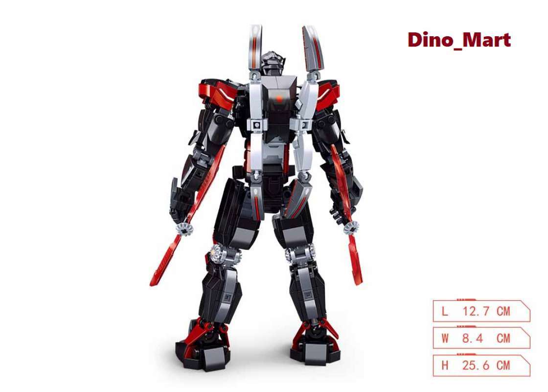 Promo Sluban Brick Robot Armor Master Dark Wanderer M38-B1120 Diskon 35 ...