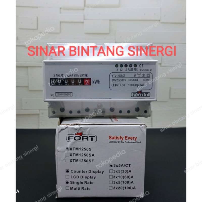 Promo h meter 3 phase fase fort ct/5a / H METER FORT 3phase ct / 5a ...