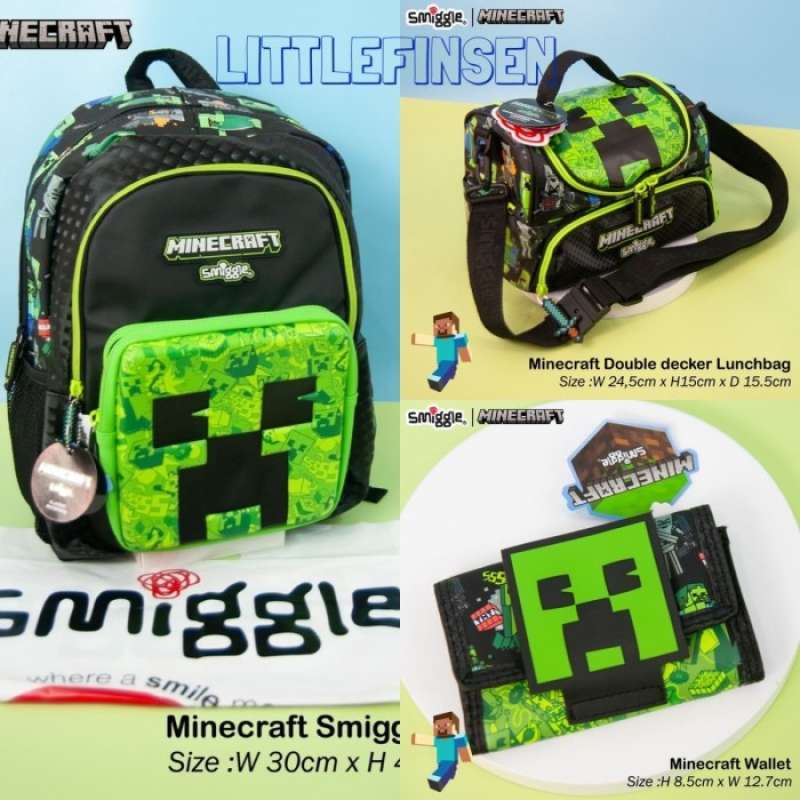 Jual SMIGGLE MINECRAFT/tas ransel smiggle minecraft/tasranselanak ...