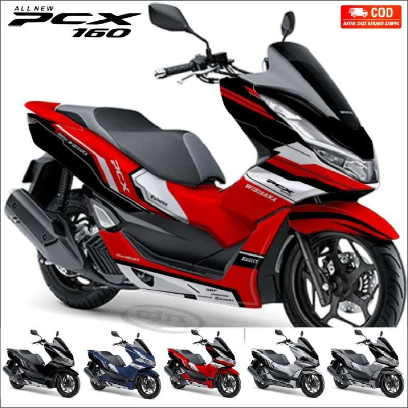 Promo Stiker Decal PCX 160 Full Body keren Variasi 1 merah putih hitam ...