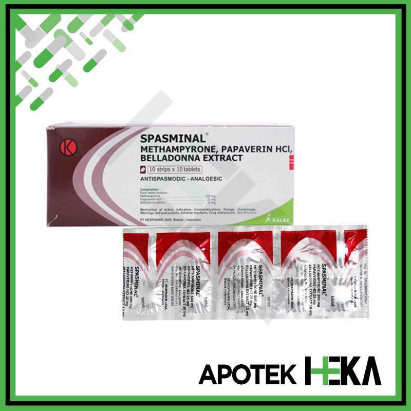 Jual Spasminal 1 Tablet - Hyoscine N Butylbromide Paracetamol Di Seller ...