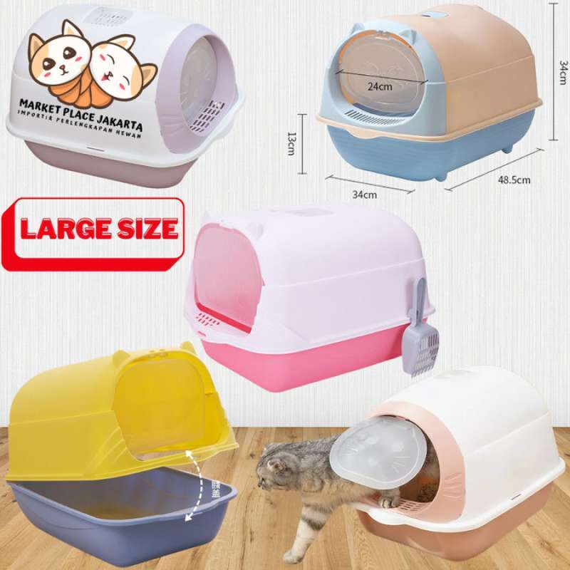 Jual Bak Pasir Besar Tempat Pasir Kucing Cat Litter Box 10 Cat Toilet ...
