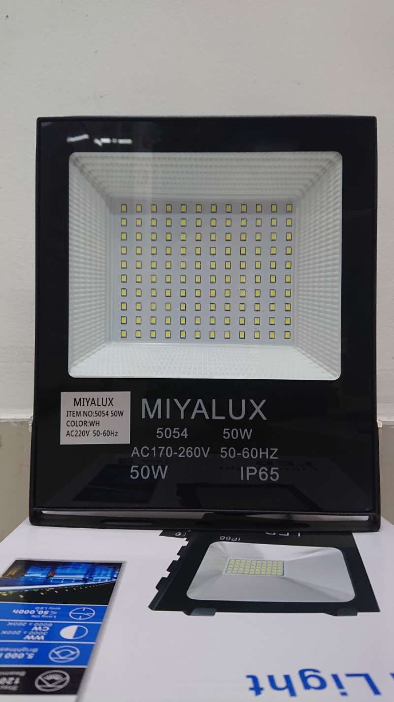 Promo Lampu Sorot Led 50watt Smd - Miyalux. Putih. Warm White Diskon 29 ...