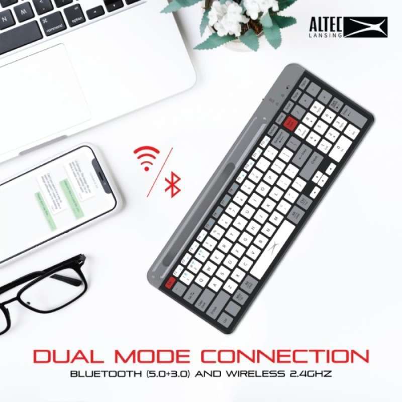 Jual Altec Lansing Keyboard Dual Mode Wireless/bluetooth Albk6268 Di ...