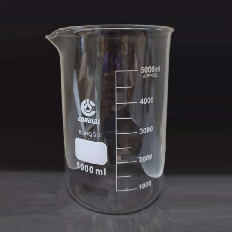 Jual Beaker Glass 5000 Ml, Gelas Kimia, Gelas Piala, Beker Glass Low ...