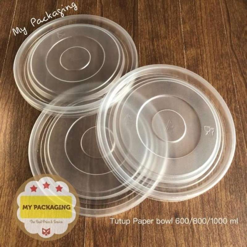 Jual Tutup Paper Bowl 650/800ml Lid - 25pcs Di Seller Mypackaging ...