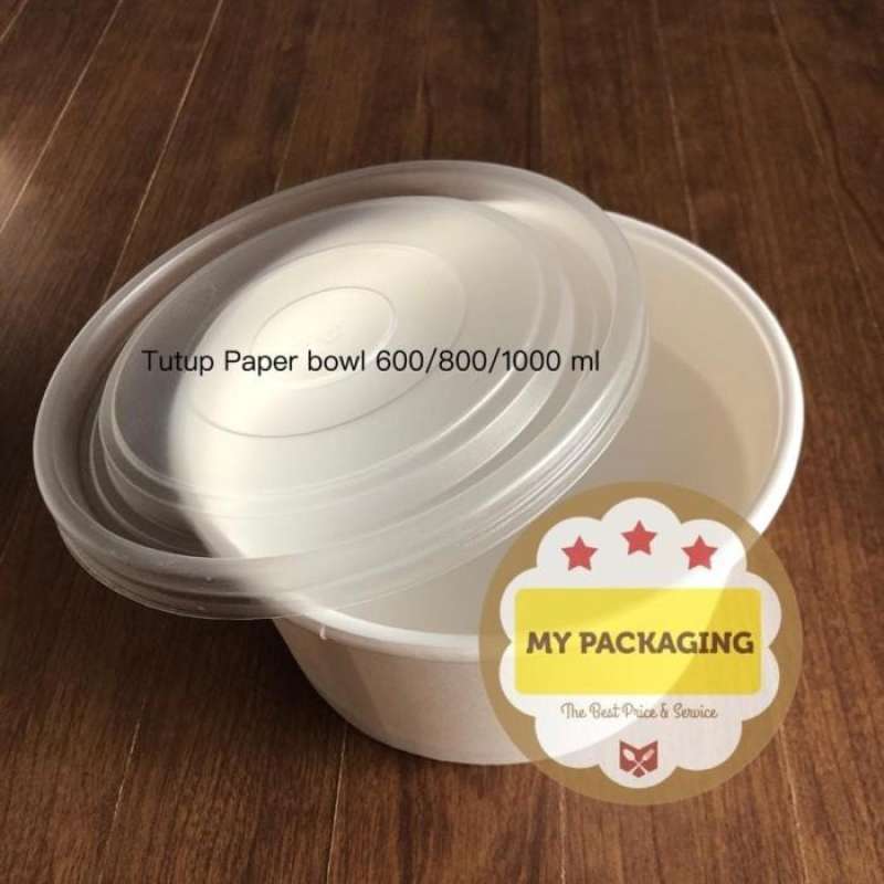 Jual Tutup Paper Bowl 650/800ml Lid - 25pcs Di Seller Mypackaging ...