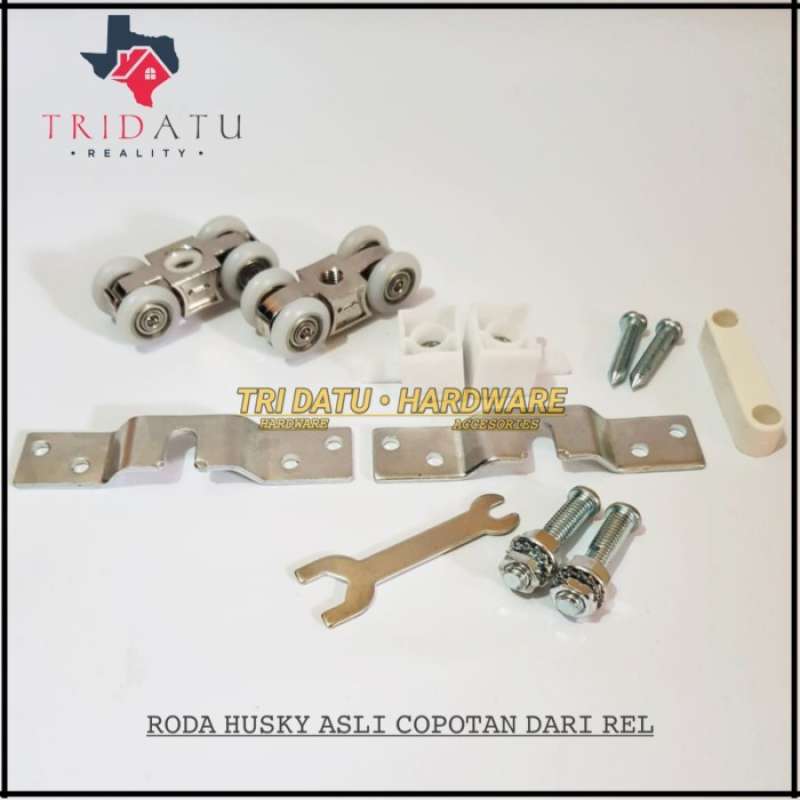 Promo Roda Rel pintu Sliding/ Roda husky copotan dari rell complete ...