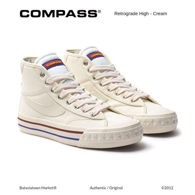 Jual Sepatu Compass Retrograde High - Cream - 36 Di Seller ...