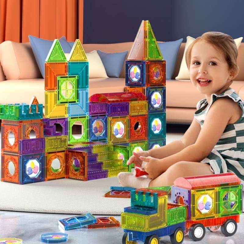 Jual Mainan Edukasi Anak Magnetic Tiles Blocks / Magnetic Bricks Di ...