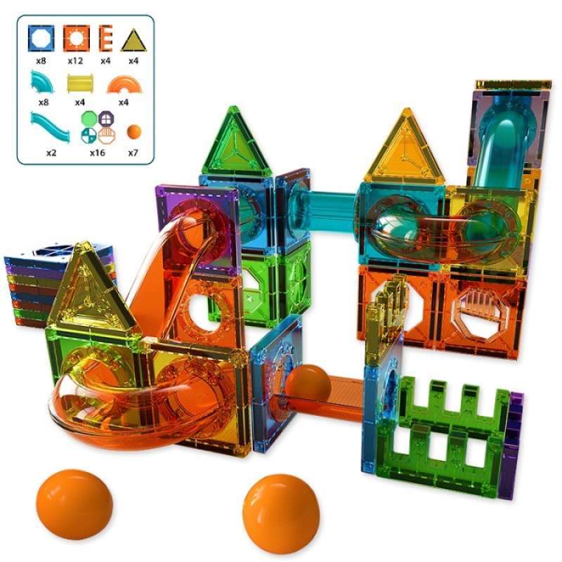 Jual Mainan Edukasi Anak Magnetic Tiles Blocks / Magnetic Bricks Di ...