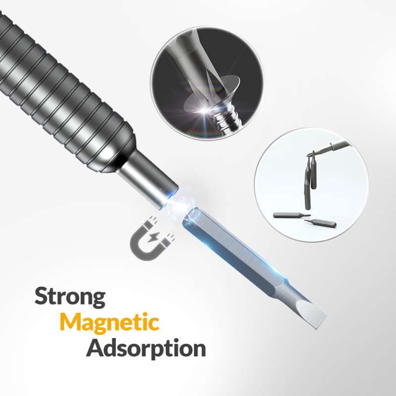 Promo Uneed Precision Screwdriver Kit 30 Bits Premium Obeng Set ...