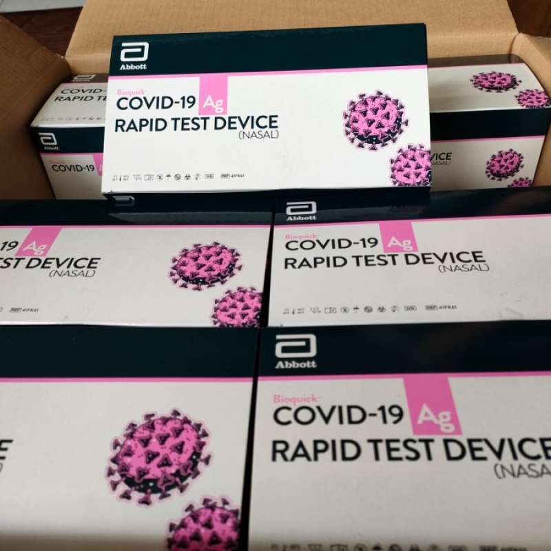 Jual Alat Test Antigen Metode NASAL Abbott Bioquick 1 box isi 25 pcs di ...