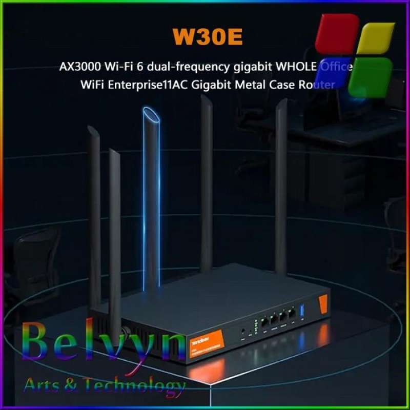 Jual Tenda W30E AX3000 Dual-Band WiFi 6 Wireless Network Hotspot Router ...
