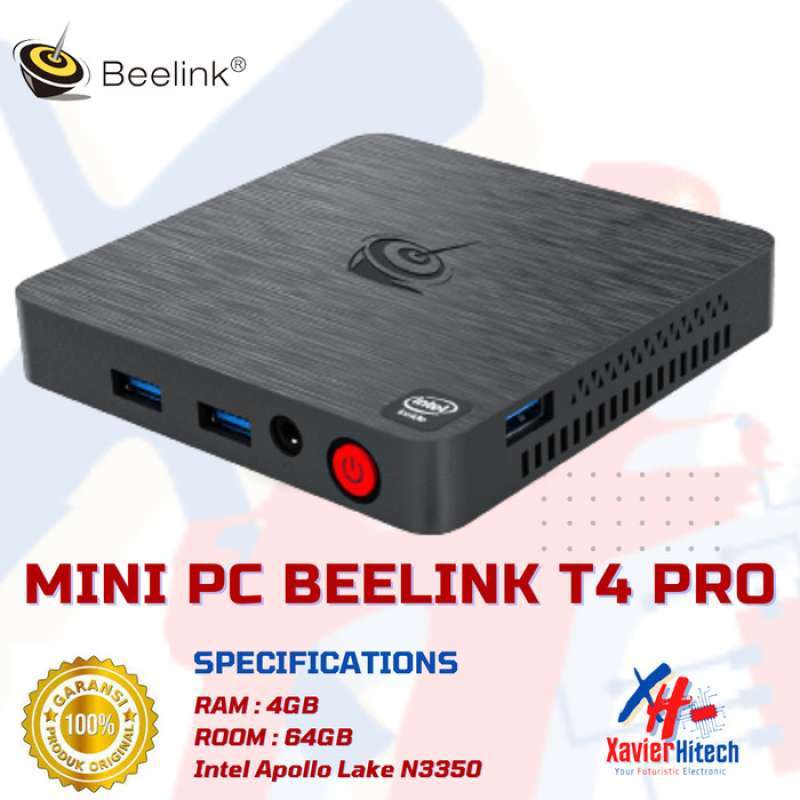 Promo Beelink T4 Pro Mini Pc Intel Celeron N3350 4/64gb Dual 4k Windows 10 Diskon 23% Di Seller ...