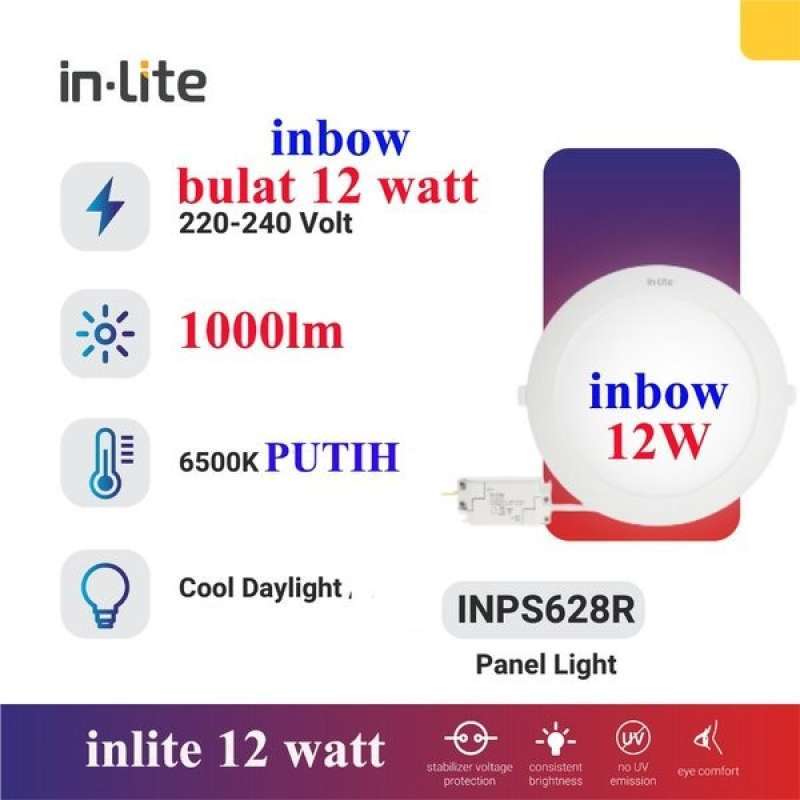 Promo GE LAMPU PANEL LED 12W INBOW BULAT INPS628R DOWNLIGHT INLITE ... Promo GE LAMPU PANEL LED 12W INBOW BULAT INPS628R DOWNLIGHT INLITE ...