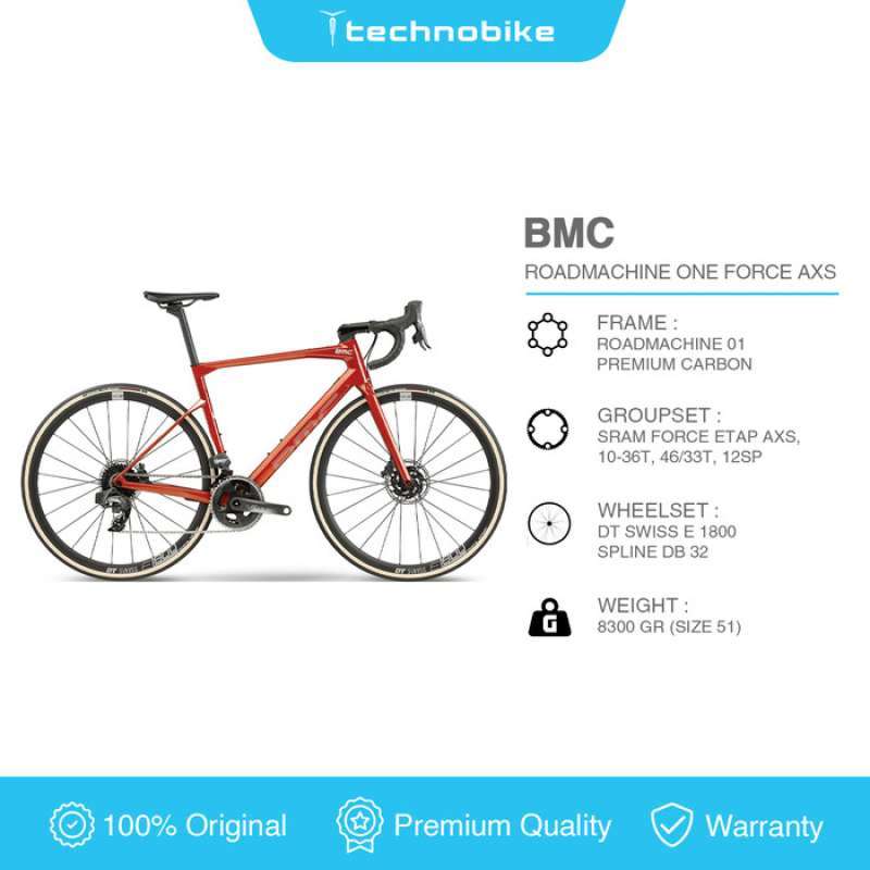 Promo Sepeda Roadbike Bmc Roadmachine One Force Axs Diskon 23% di ...