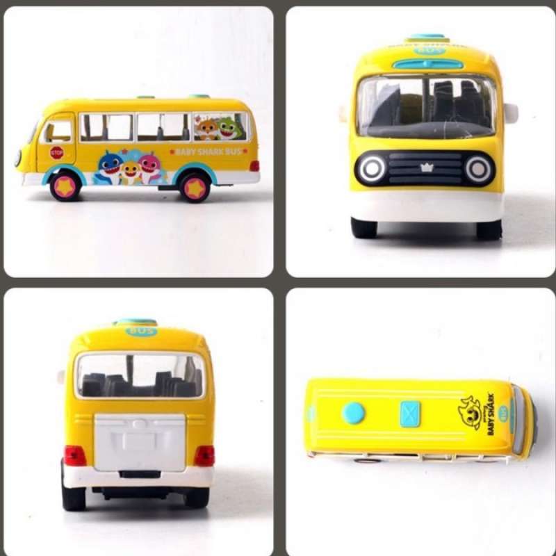 Jual Pinkfong Baby Shark Metal Kindergarten Bus Toy / Mainan Mobilan Di ...