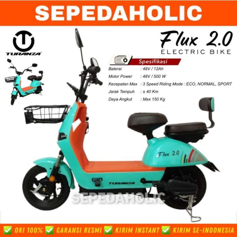 Jual Sepeda Listrik TURANZA FLUX 2.0 BY PACIFIC 500 Watt Electric E ...