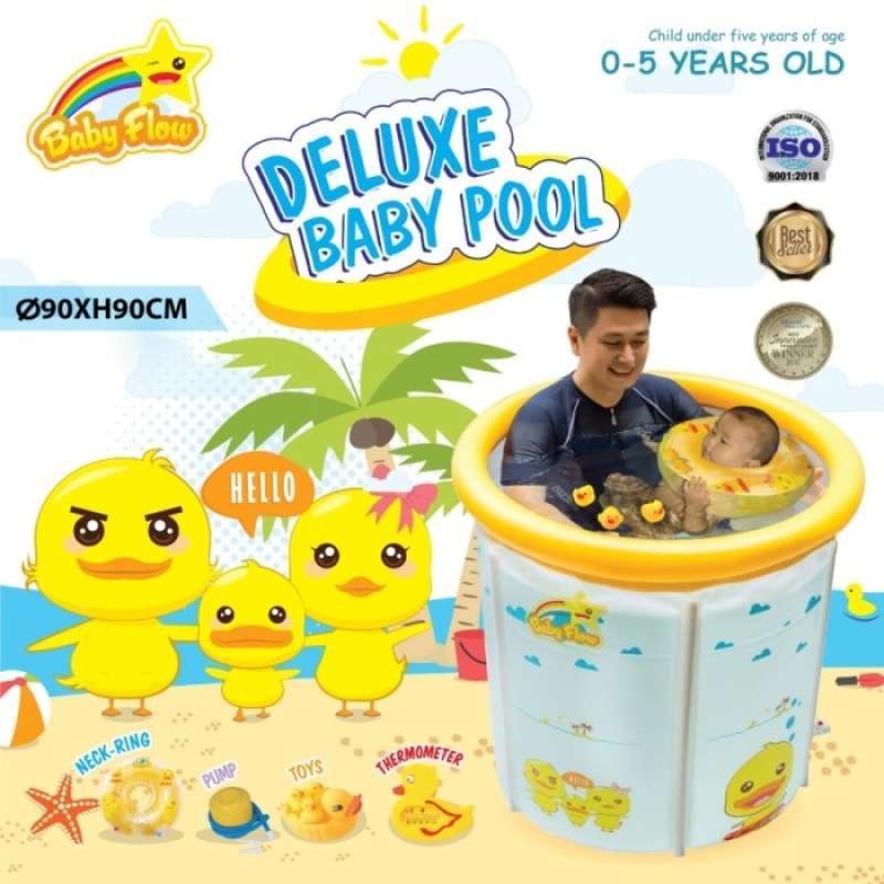Promo Baby Flow Deluxe Baby Swimming Pool Kolam Spa Bayi Jumbo 90 X ...