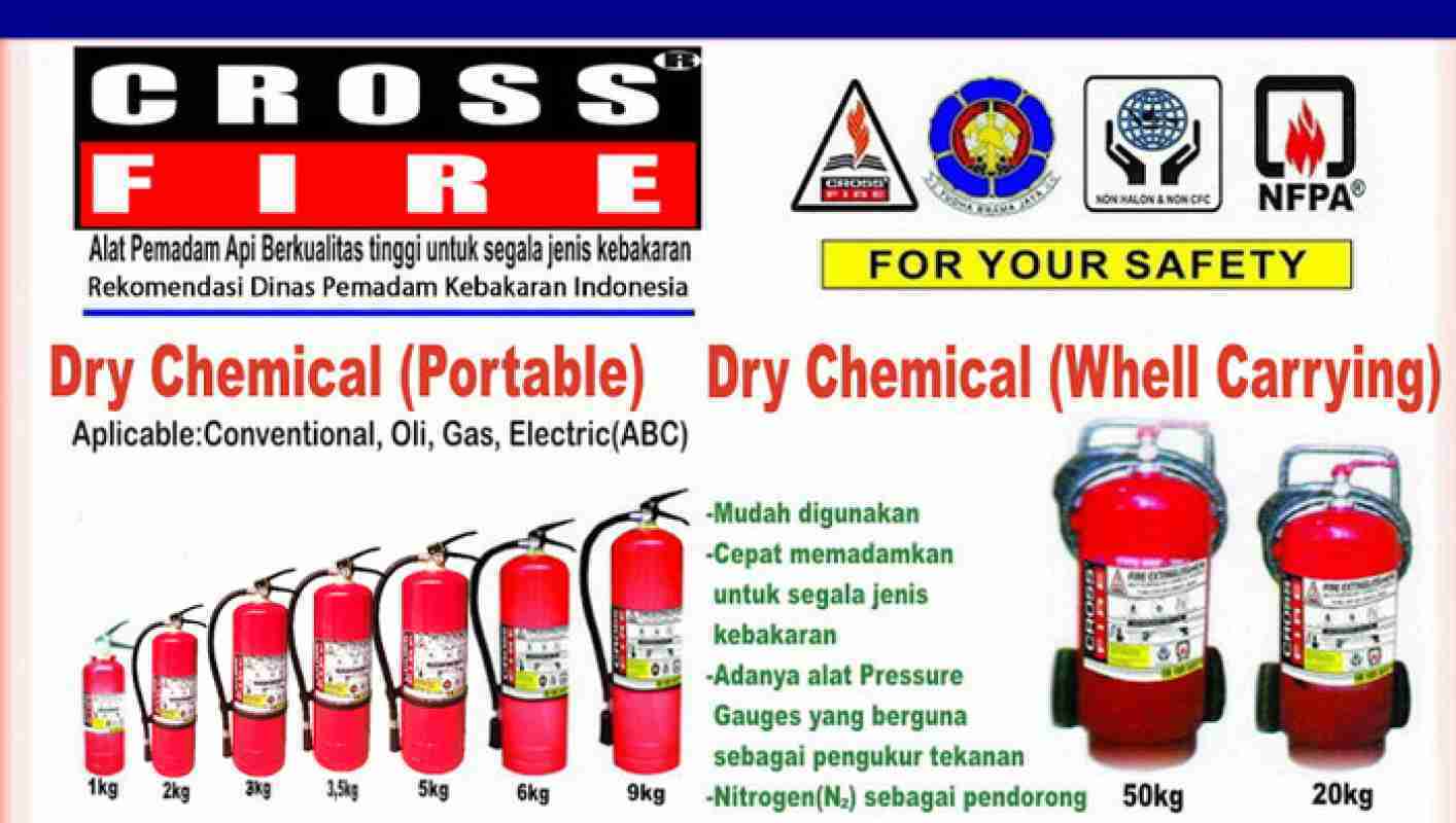 Promo Alat Pemadam Api 1 Kg ABC - Fire Extinguisher - Firecross Powder ...