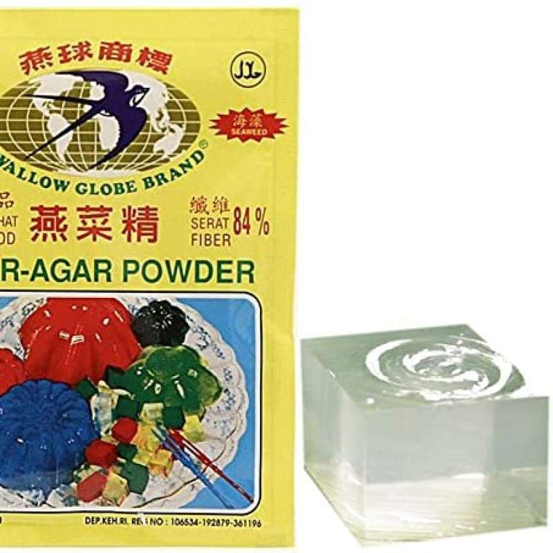Jual Agar Agar Swallow 1Box 12Sachet | Agar Warna 1Box | Agar Agar ...