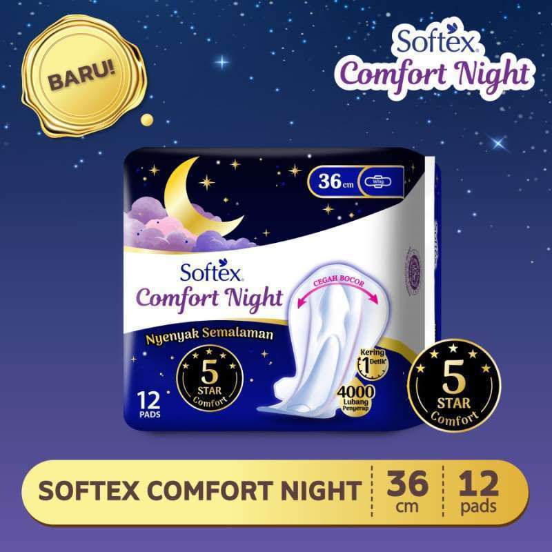 Jual Softex Comfort Night 36 Cm Termurah - Harga Grosir Terupdate Hari Ini | Blibli