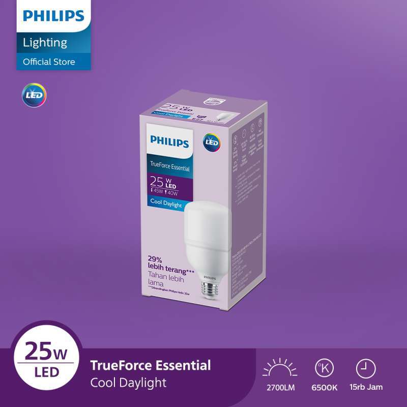 Promo Lampu Philips TForce Essential LED 25W E27 6500K Diskon 21% di Seller Philips Lighting ...