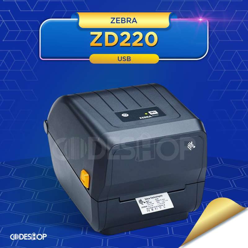 Promo Zebra Zd-220 Printer Label Direct Thermal Transfer Barcode Resi ...