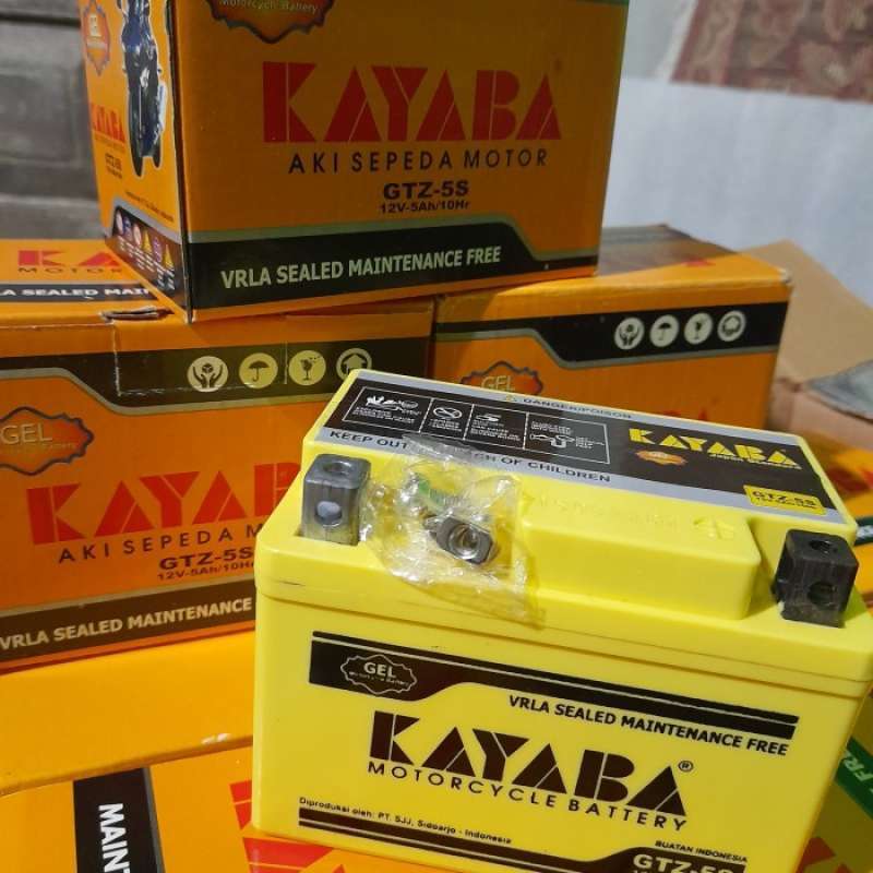 Promo Original! Accu 5A 12V Asli Kayaba Gtz5S Kyb Original Accu Kering. Diskon 17% di Seller ...