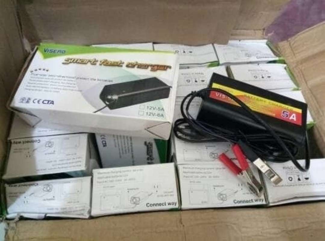 Promo Smart Fast Charger Accu Aki 12v 5a Otomatis Diskon 17% Di Seller ...